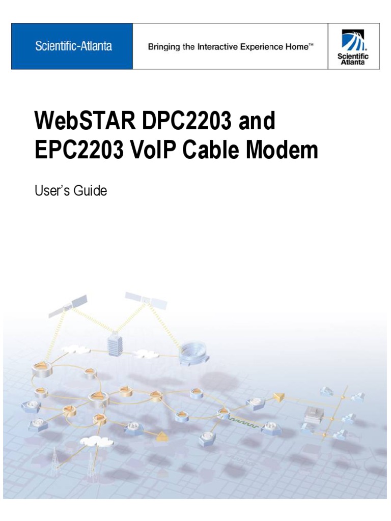 Manual Del Cable Modem Scientific Atlanta DPC2203 | PDF | Ac Power ...