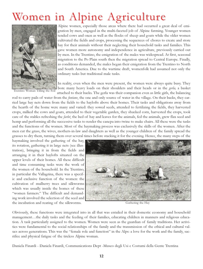 Women in Agriculture | PDF | Hay | Land Management