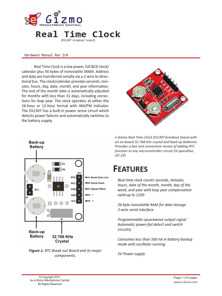 RTC PDF | PDF | Power Supply | Digital Electronics