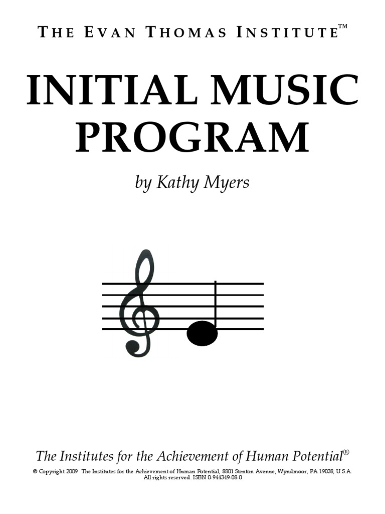 Initial Music Program: by Kathy Myers | PDF | Musical Compositions ...