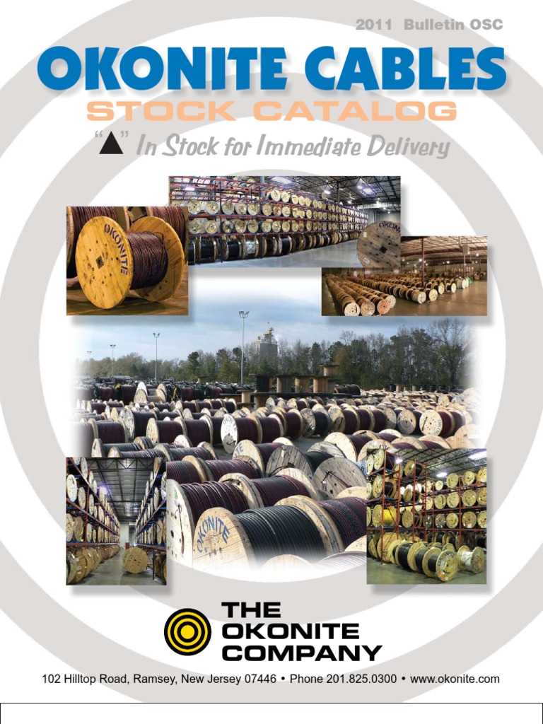 Okonites Stock Catalog of Instock Cables Only OSC | PDF | Technology ...