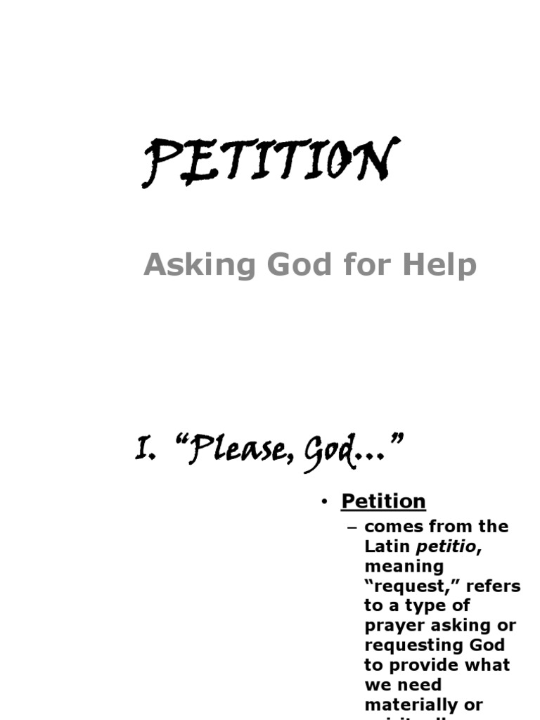 Prayer of Petition- Religion Powerpoint | Intercession | Prayer