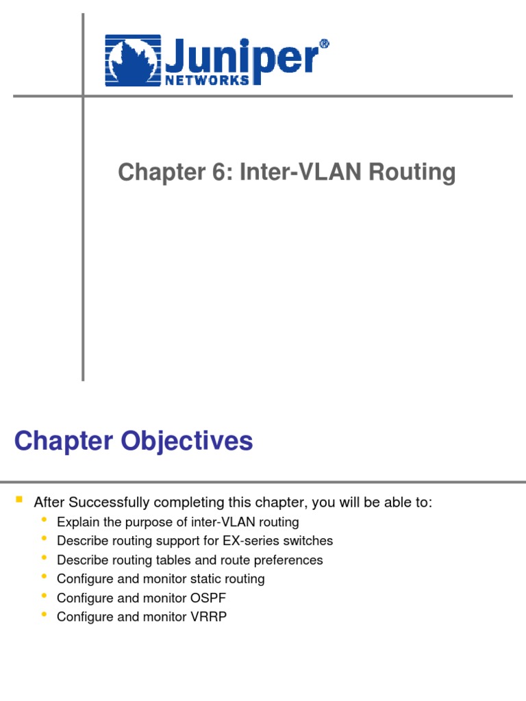 Chapter 6 Inter-VLAN Routing | PDF | Routing | Router (Computing)