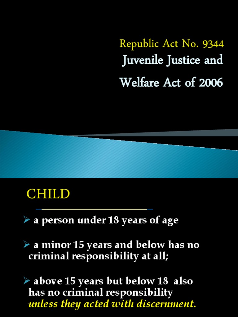 RA 9344 | Bail | Child Custody