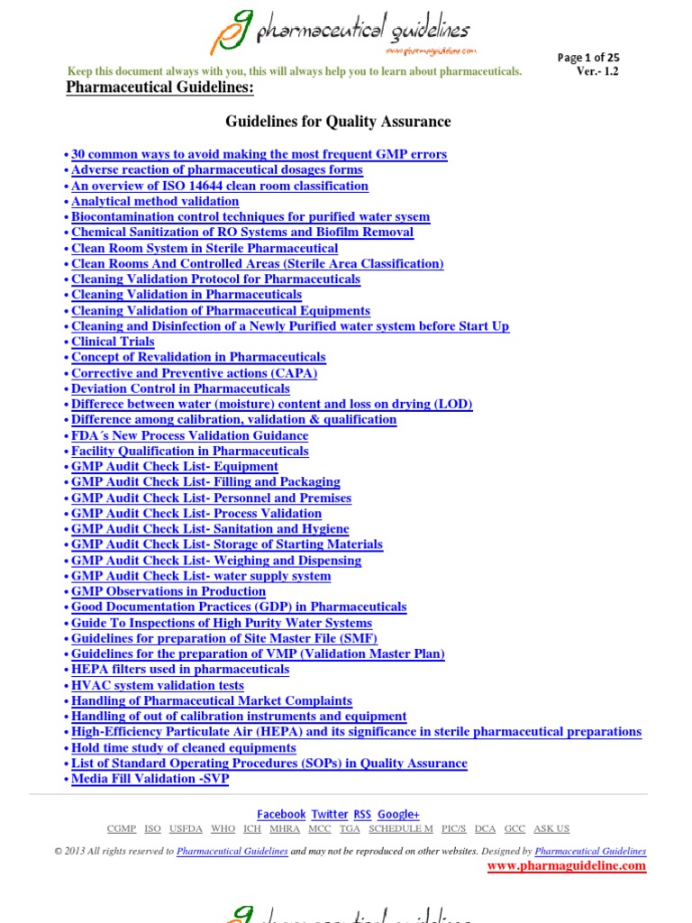 Pharma Manual | PDF | Sterilization (Microbiology) | Verification And ...