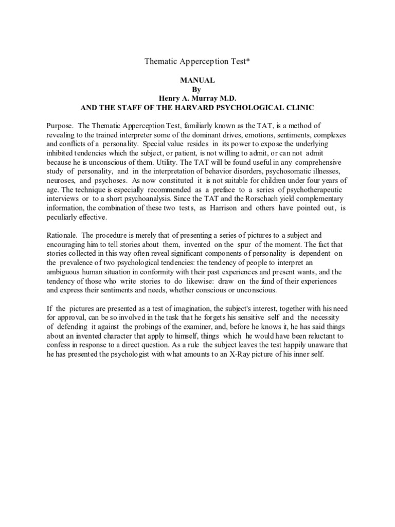 Tat | PDF | Psychology | Psychological Concepts
