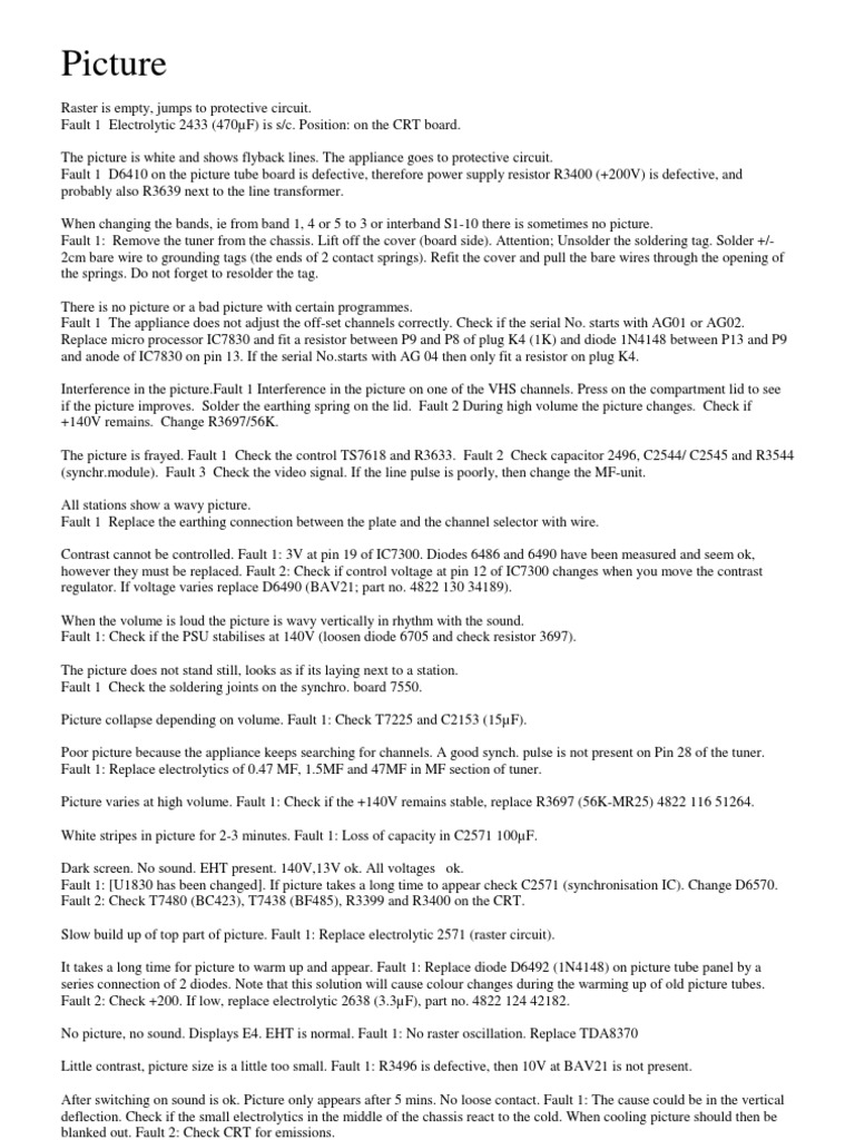 Philips Chassis 2b Tips | PDF | Power Supply | Vacuum Tube