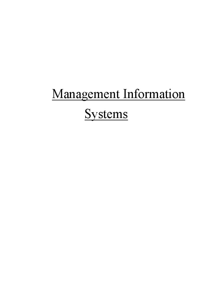 Management Information Systems | Download Free PDF | Computer Hardware | Information System