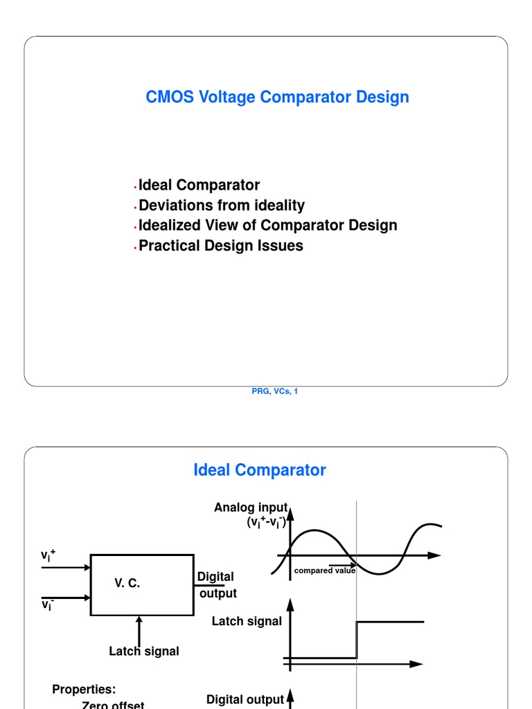 CMOS Comparators | PDF | Cmos | Mosfet