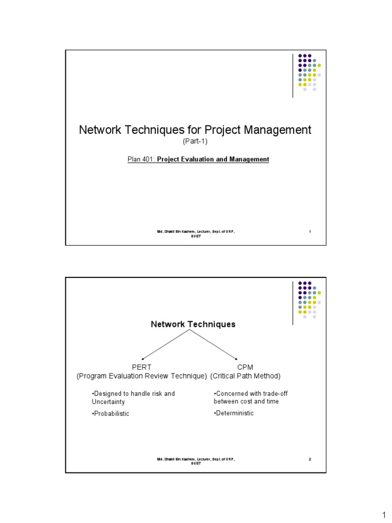 Network Technique-1 PDF | PDF | Systems Theory | Projects