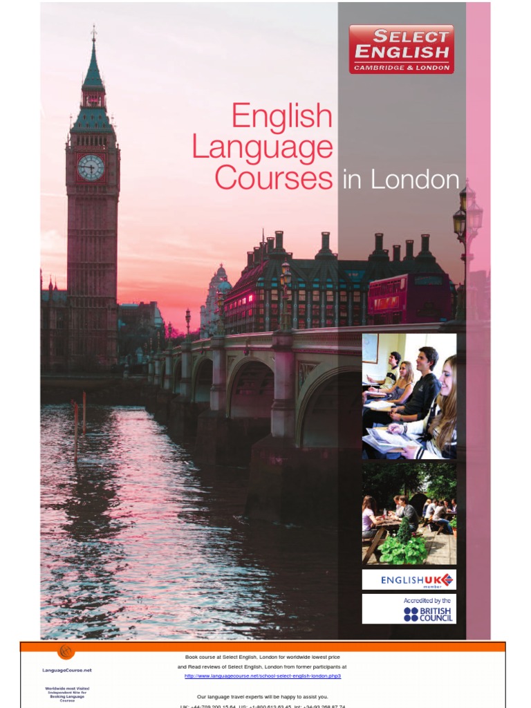 Select English London Brochure | PDF | Business | Sports & Recreation