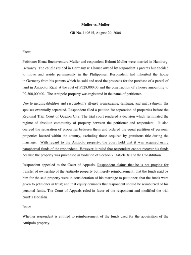 Muller Vs Muller | Download Free PDF | Trust Law | Property