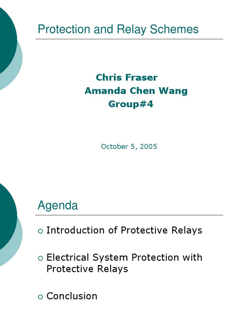 Protective Relay Schemes Overview | PDF | Relay | Electric Motor