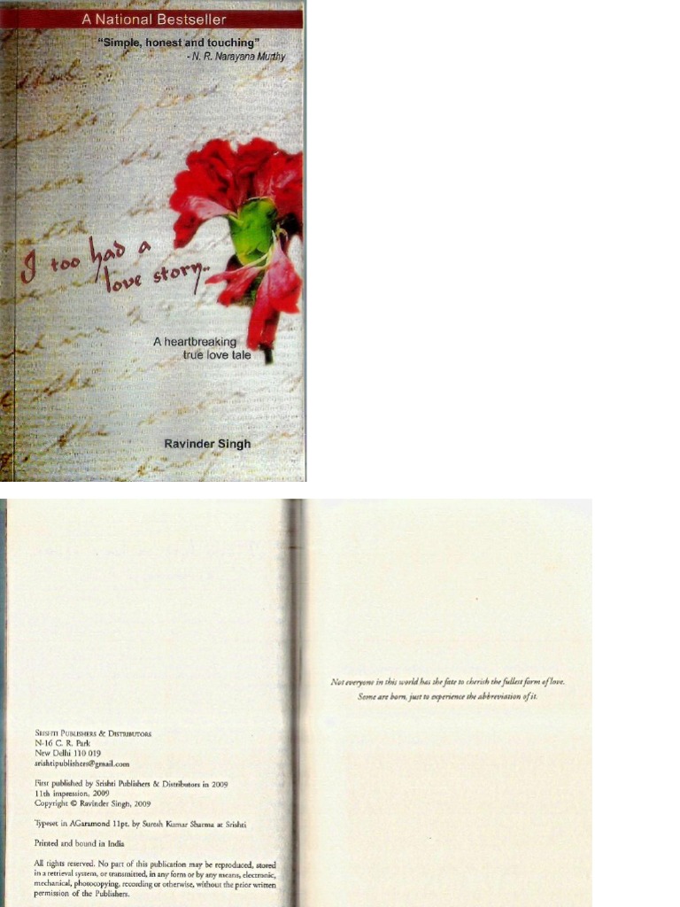 I Too Had A Love Story by Ravinder Singh | PDF