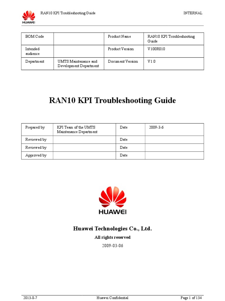 3G KPI Troubleshooting | PDF | High Speed Packet Access | Network Congestion