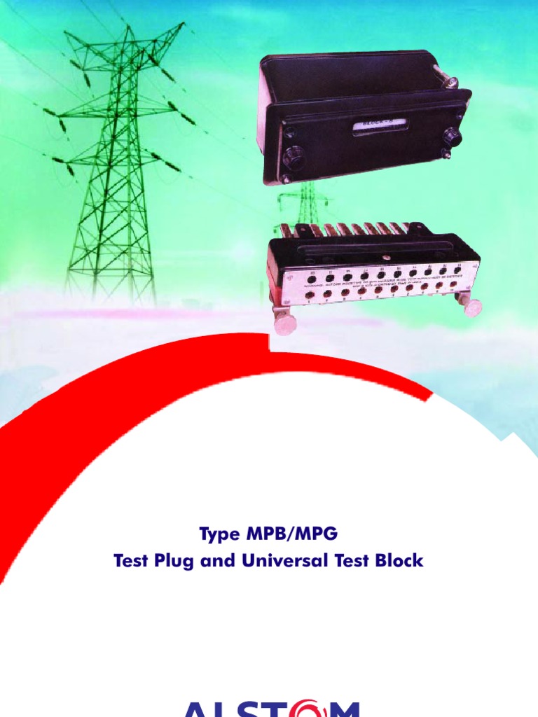 Type MPB/MPG Test Plug and Universal Test Block | PDF | Electrical ...
