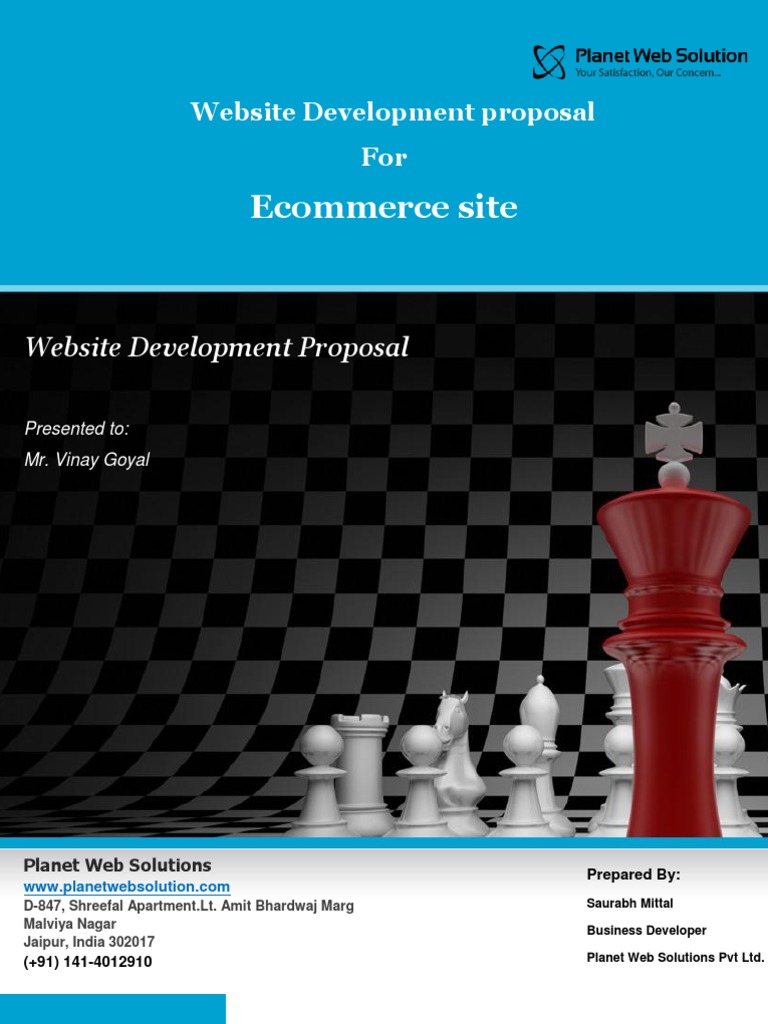 E Commerce Website Proposal | PDF | Websites | Web Browser