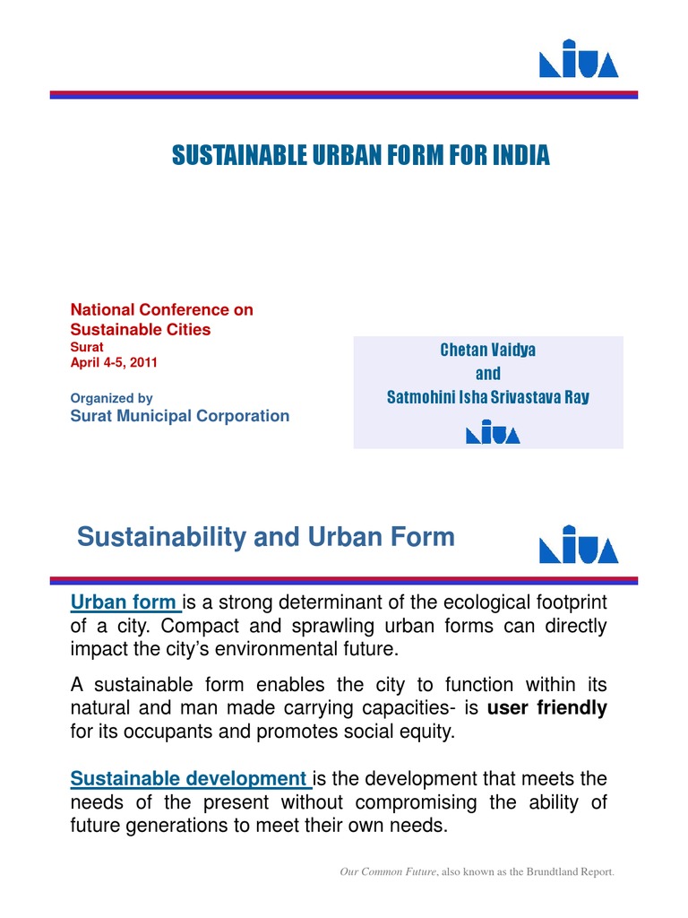 Sustainable Urban Form For India (Compatibility Mode) | PDF ...