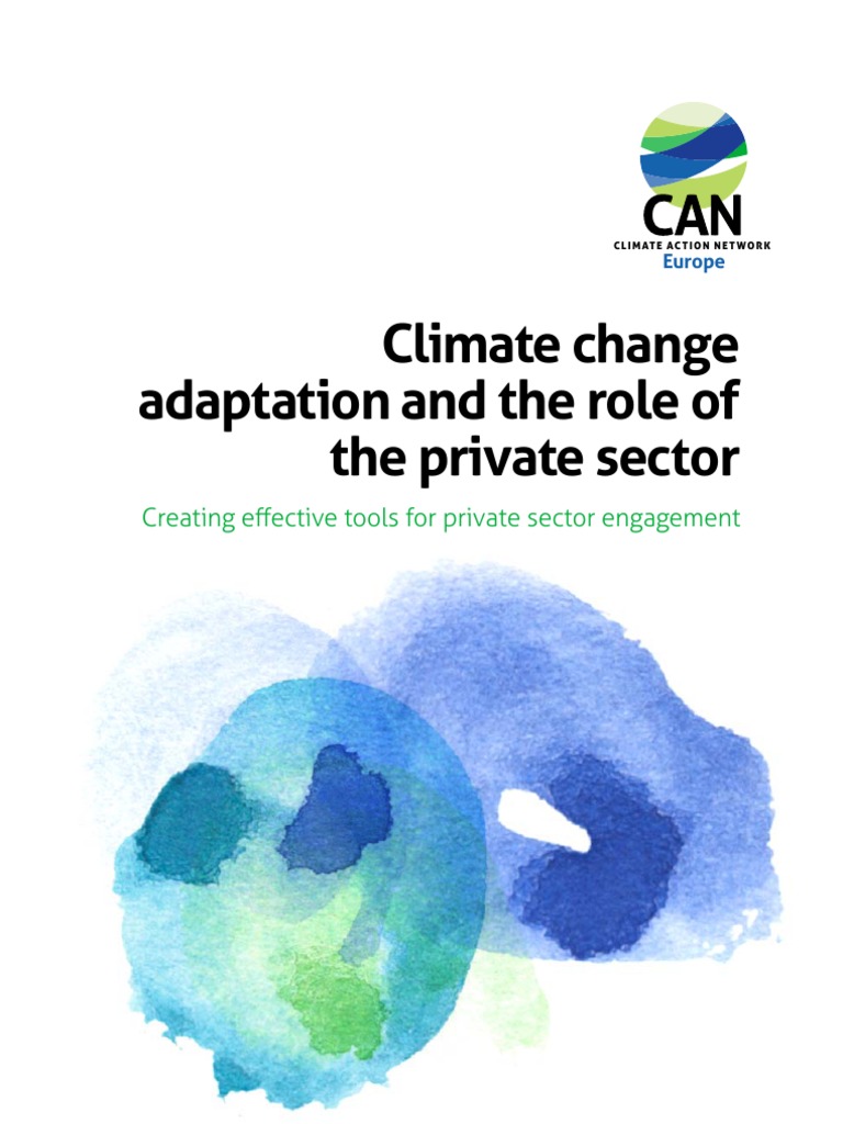 Climate Change Adaptation and The Role of Private Sector - CAN Europe ...