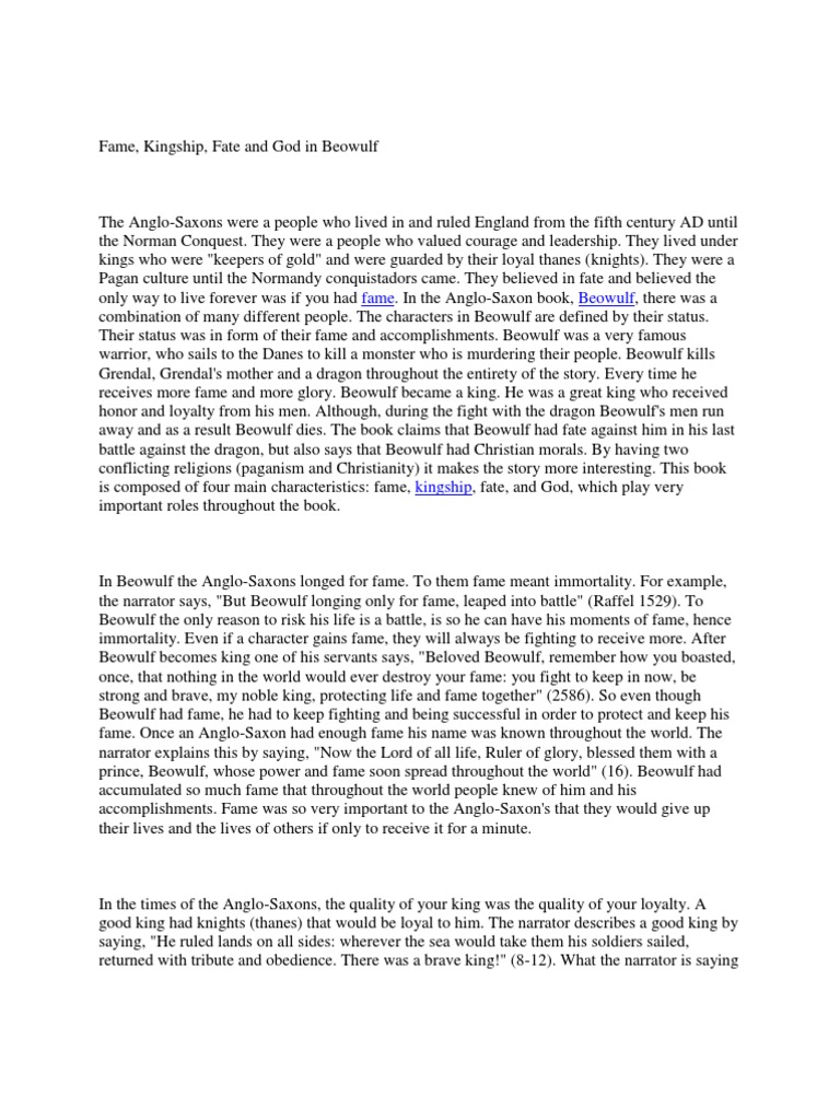 Beowulf | PDF | Beowulf | Hero