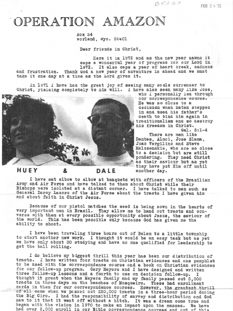 Mason Dale Huey 1972 Brazil PDF | PDF | Jesus | Prayer