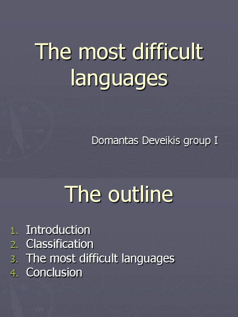 The Most Difficult Languages | PDF | Persian Language | Languages