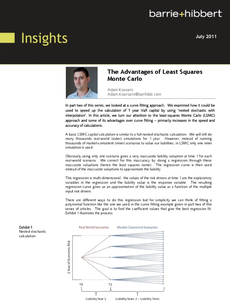 The Advantages of Least Squares Monte Carlo | PDF | Regression Analysis | Least Squares