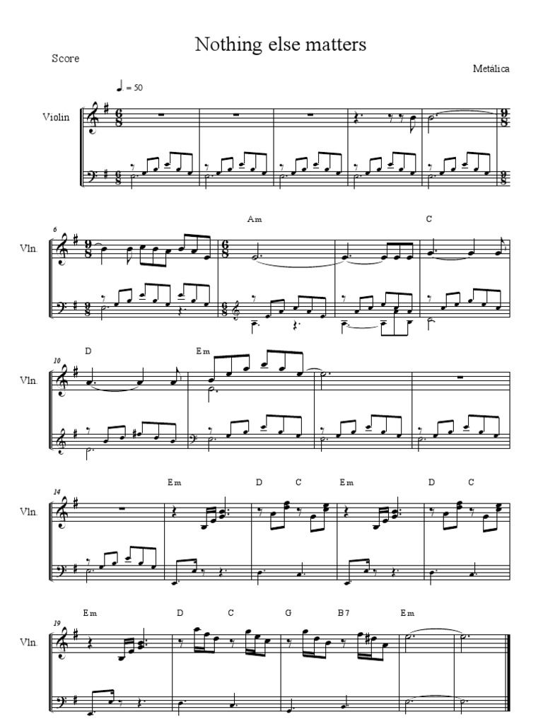 Nothing Else Matters PDF | PDF