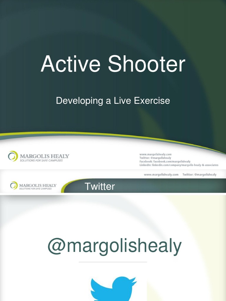 Active Shooter: Developing A Live Exercise | PDF | Incident Command ...