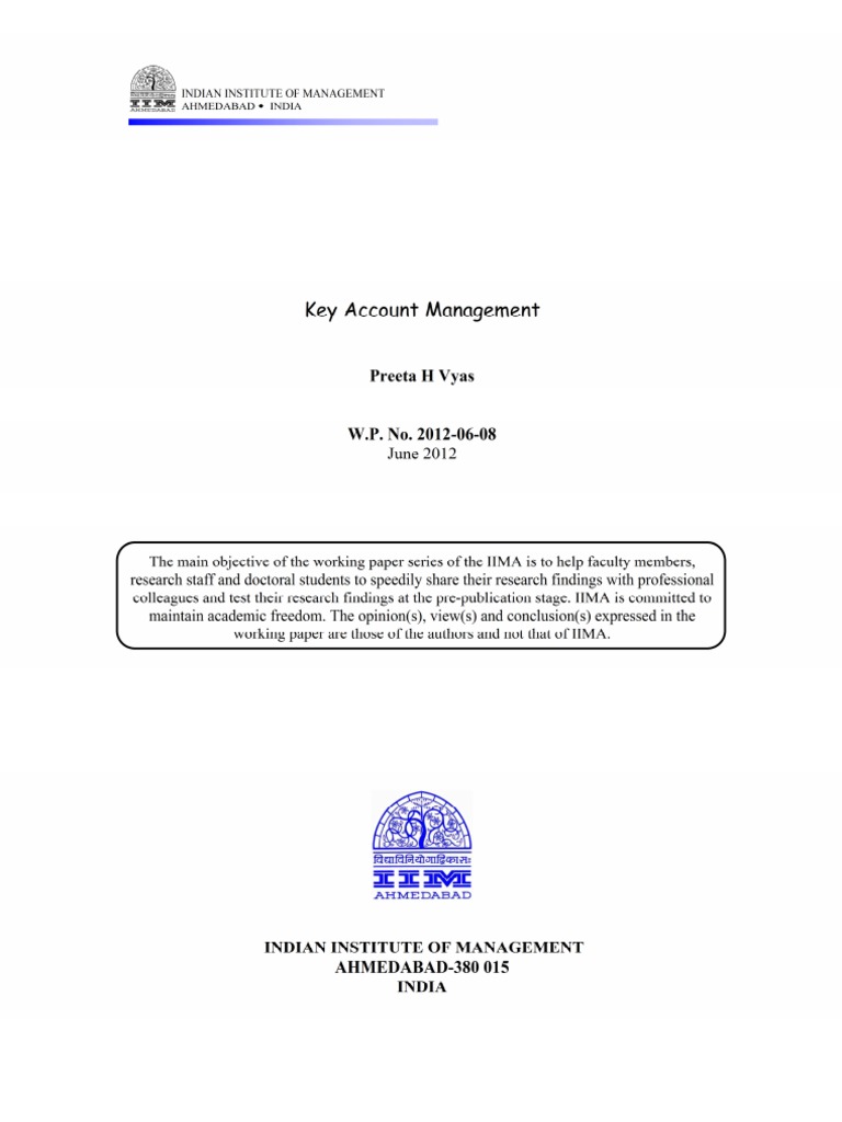 Key Account MGMT | PDF | Business | Finance & Money Management