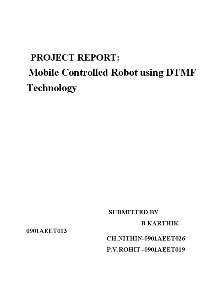 Mobile-Controlled DTMF Robot Guide | PDF | Electronic Filter | Telephone