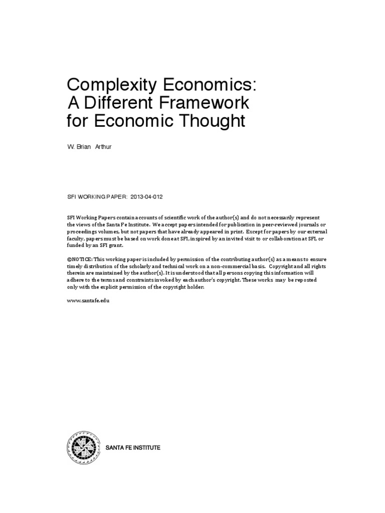 Complexity Economics | PDF
