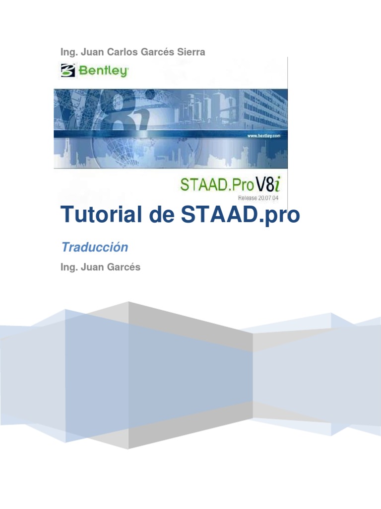 Tutorial Staad Prov 8 I | PDF | Programa de computadora | Programación