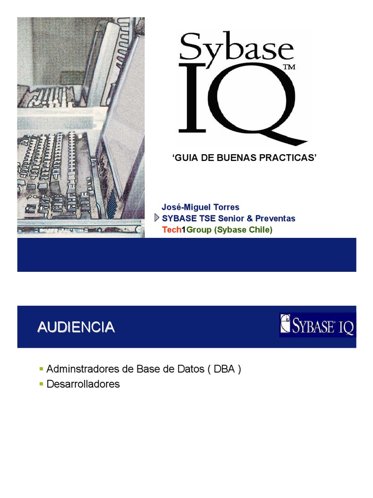 Sybase IQ - Buenas Prácticas | PDF | Apoyo | Tabla (base de datos)
