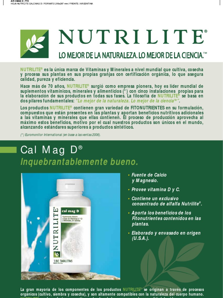 Nutrilite - Calcio | PDF | Calcio | Magnesio