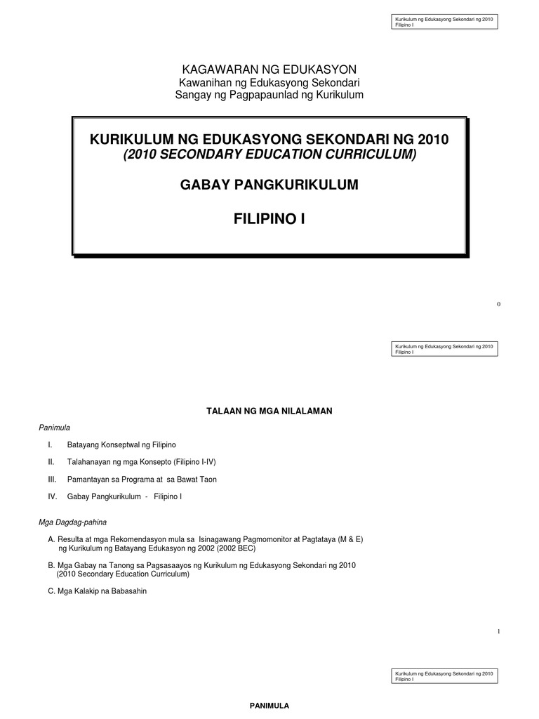 Filipino Introduction | PDF