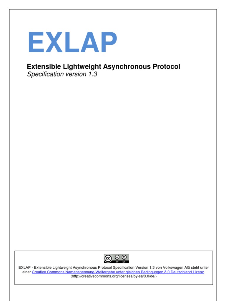 EXLAP Specification V1 3 Creative Commons BY-SA 3 0 Volkswagen PDF ...