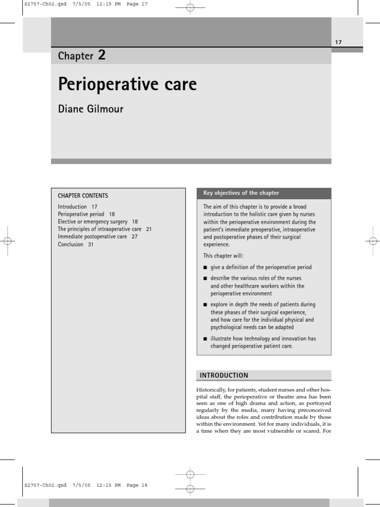 Perioperative Care | PDF | Anesthesia | Surgery