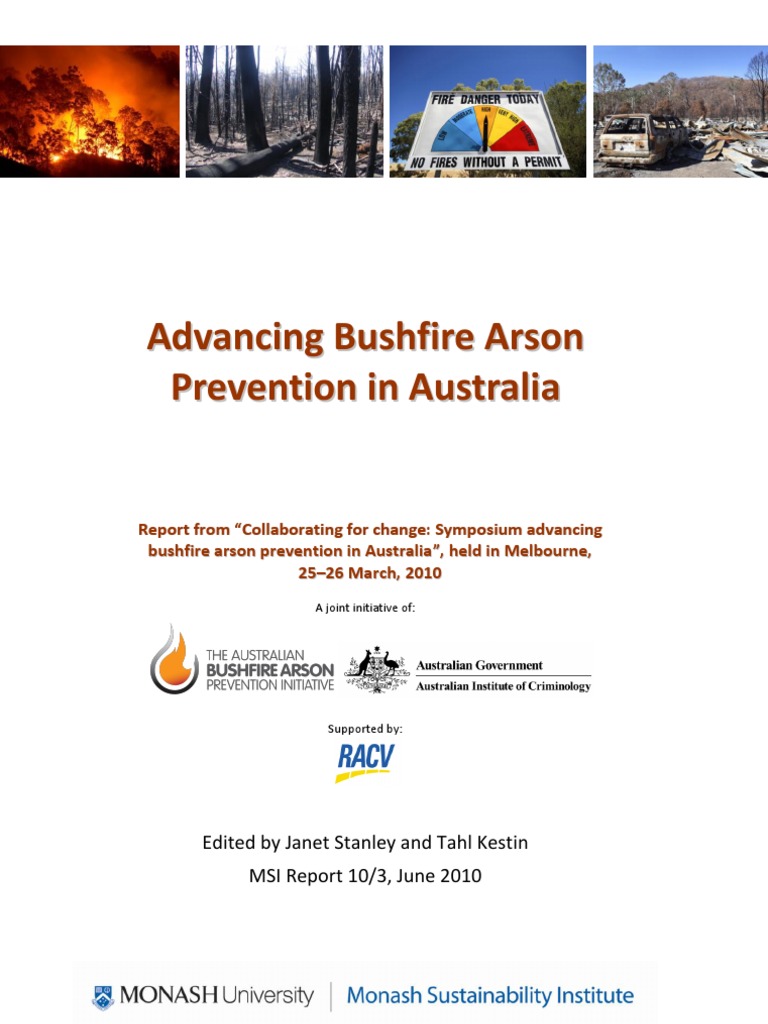 Advancing Bushfire Arson Prevention in Australia | PDF | Risk ...