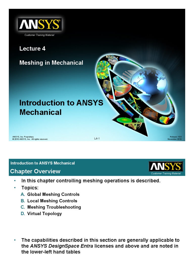 Ansys Mechanical Training | PDF | Computing And Information Technology ...