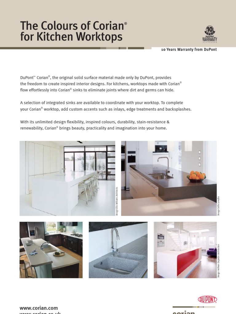 Corian Kitchen Work Top en | PDF | Countertop | Nature