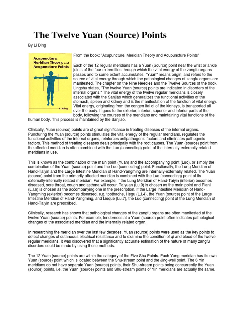 Yuan and Luo Points | Meridian (Chinese Medicine) | Acupuncture