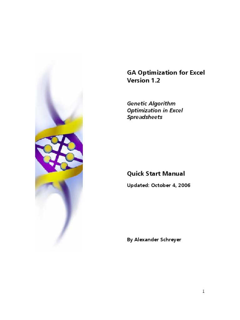 Maximizing a Multimodal Function Using Genetic Algorithm Optimization in Excel | PDF | Genetic ...