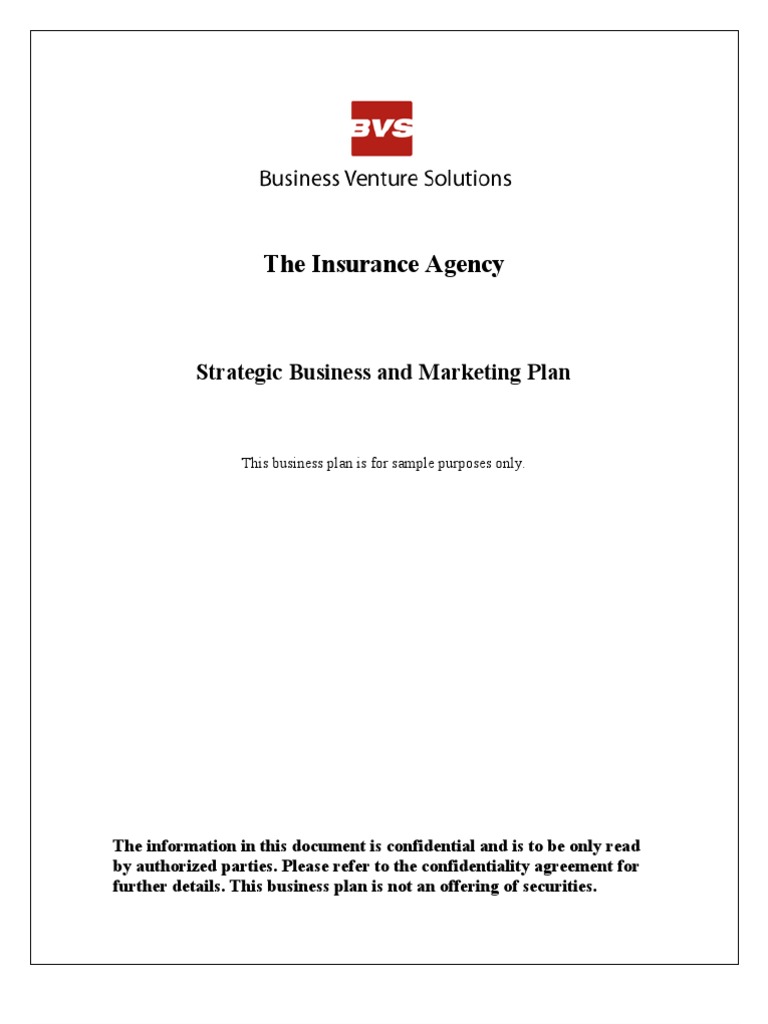 Insurance Agency Business Plan | PDF | Insurance | Revenue