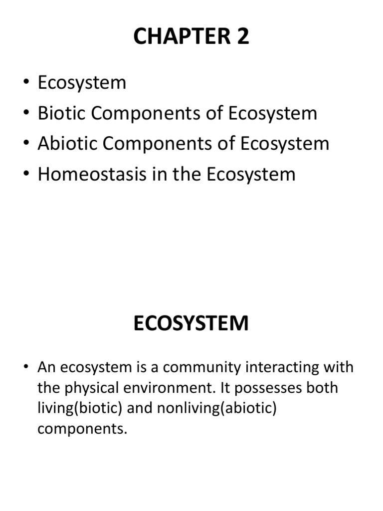 Ecosystem - Biotic Components of Ecosystem - Abiotic Components of ...