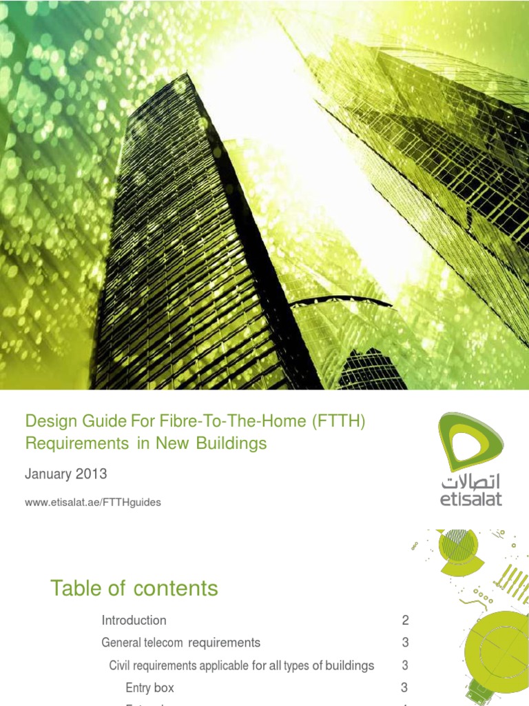 FTTH Designguide | Download Free PDF | Fiber To The X | Optical Fiber