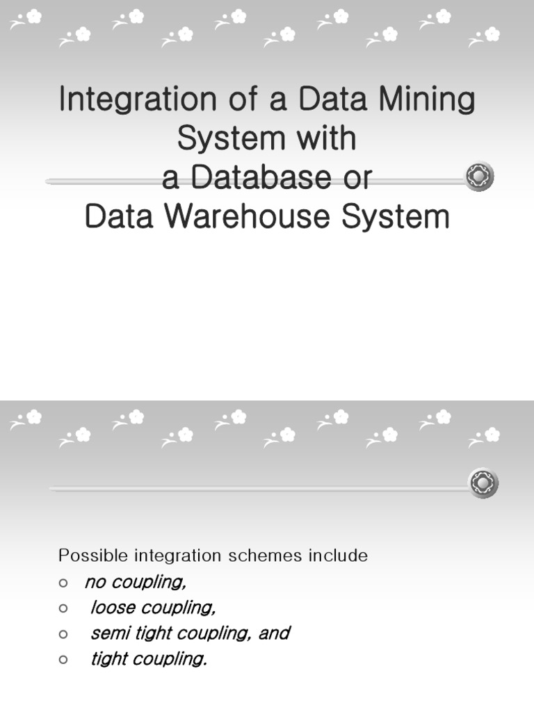 Integrating Data Mining with Databases and Warehouses | PDF | Data Warehouse | Information ...