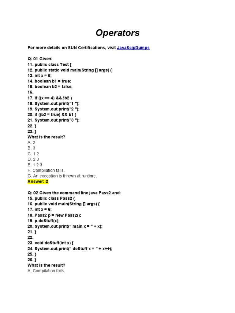 Operators Pdf C Programming Language Boolean Data Type