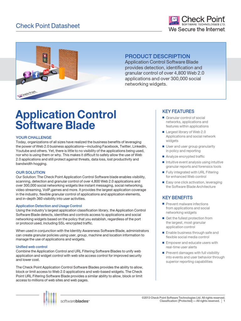 Application Control Data Sheet | PDF | Social Networking Service ...