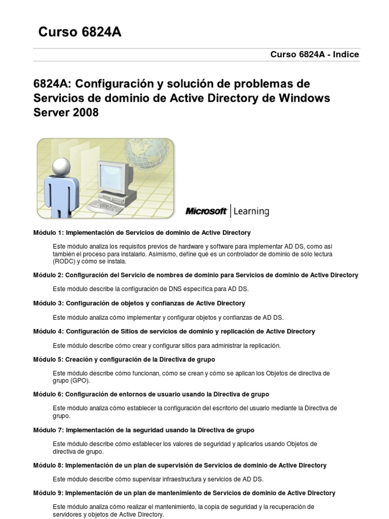 Active Directory Windows-2008 Microsoft | PDF